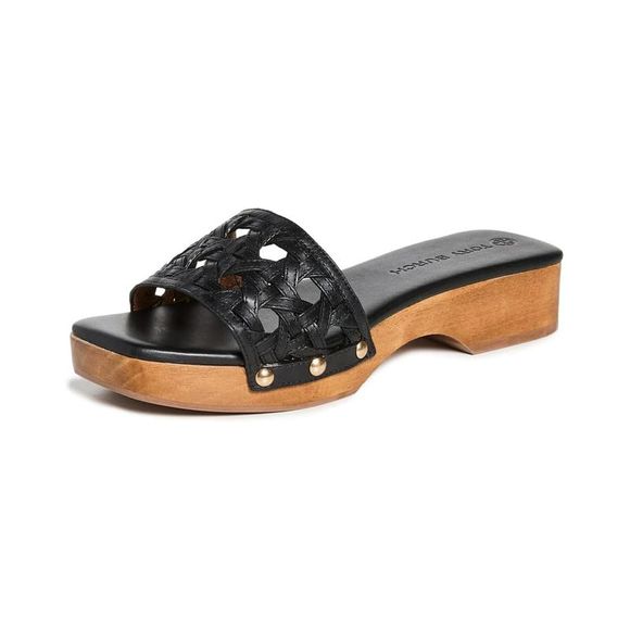 Tory Burch | Shoes | Tory Burch Womens Basketweave Leather Opentoe ...